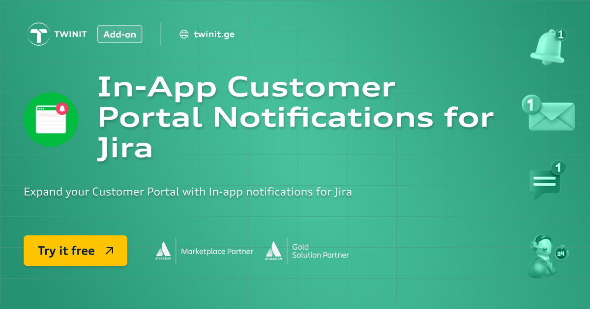 Customer Portal Notifications for Jira | Twinit